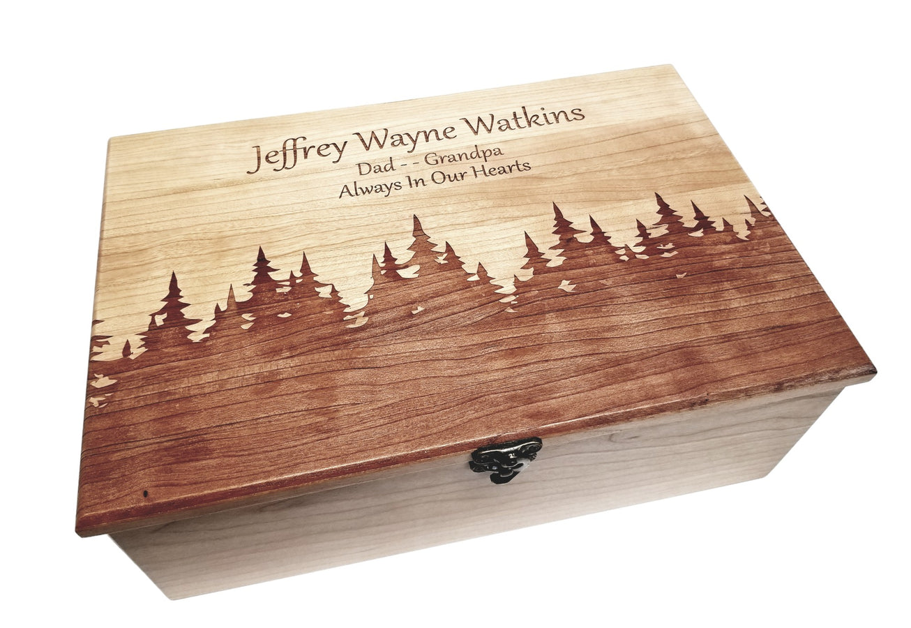 Custom Engraved Wooden Memory Box | Personalized Keepsake Boxes