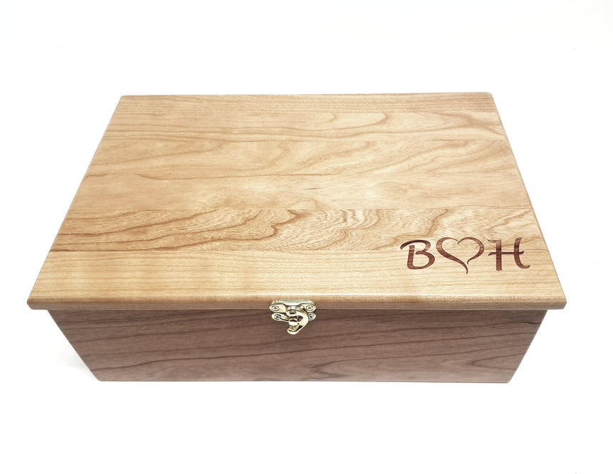 Custom Engraved Wooden Memory Box | Personalized Keepsake Boxes